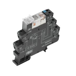 Relé Açoplador Slim Parafuso 24Vcc 2Naf 8A - Trs 24Vdc 2Co